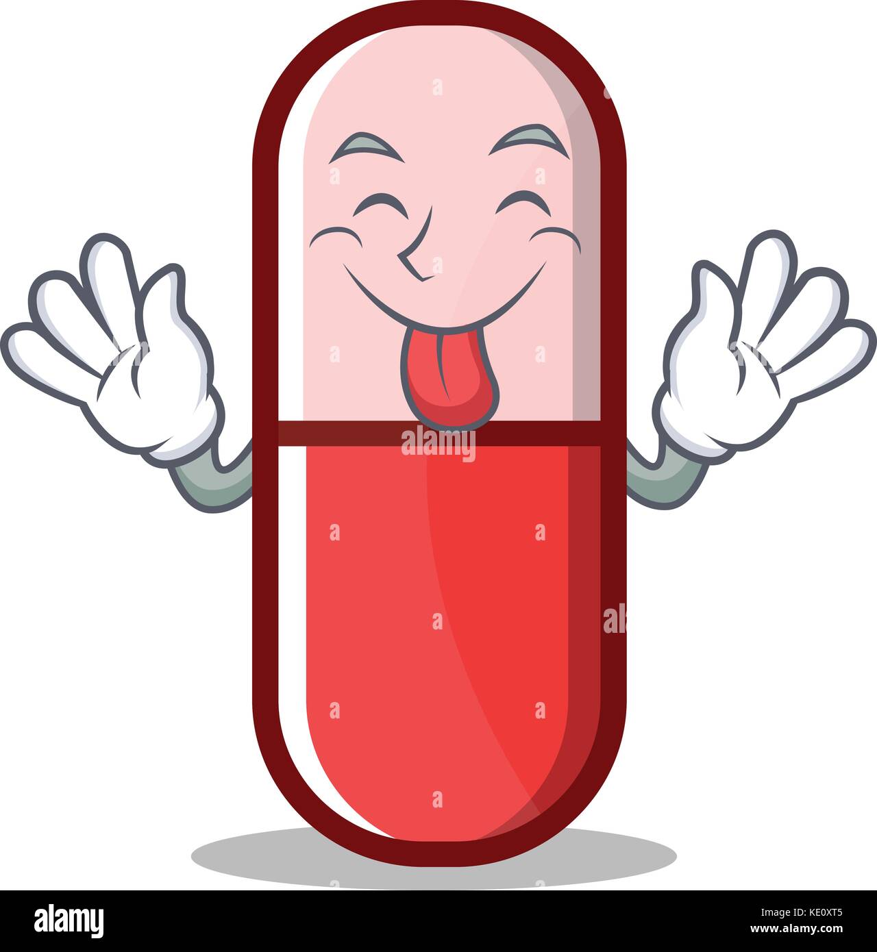 The pill tongue Stock Vector Images - Alamy
