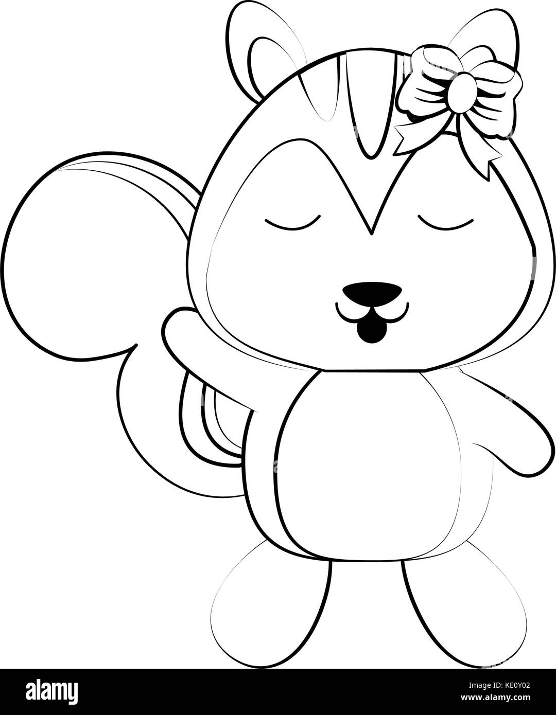 Animal protection illustration hand Black and White Stock Photos ...