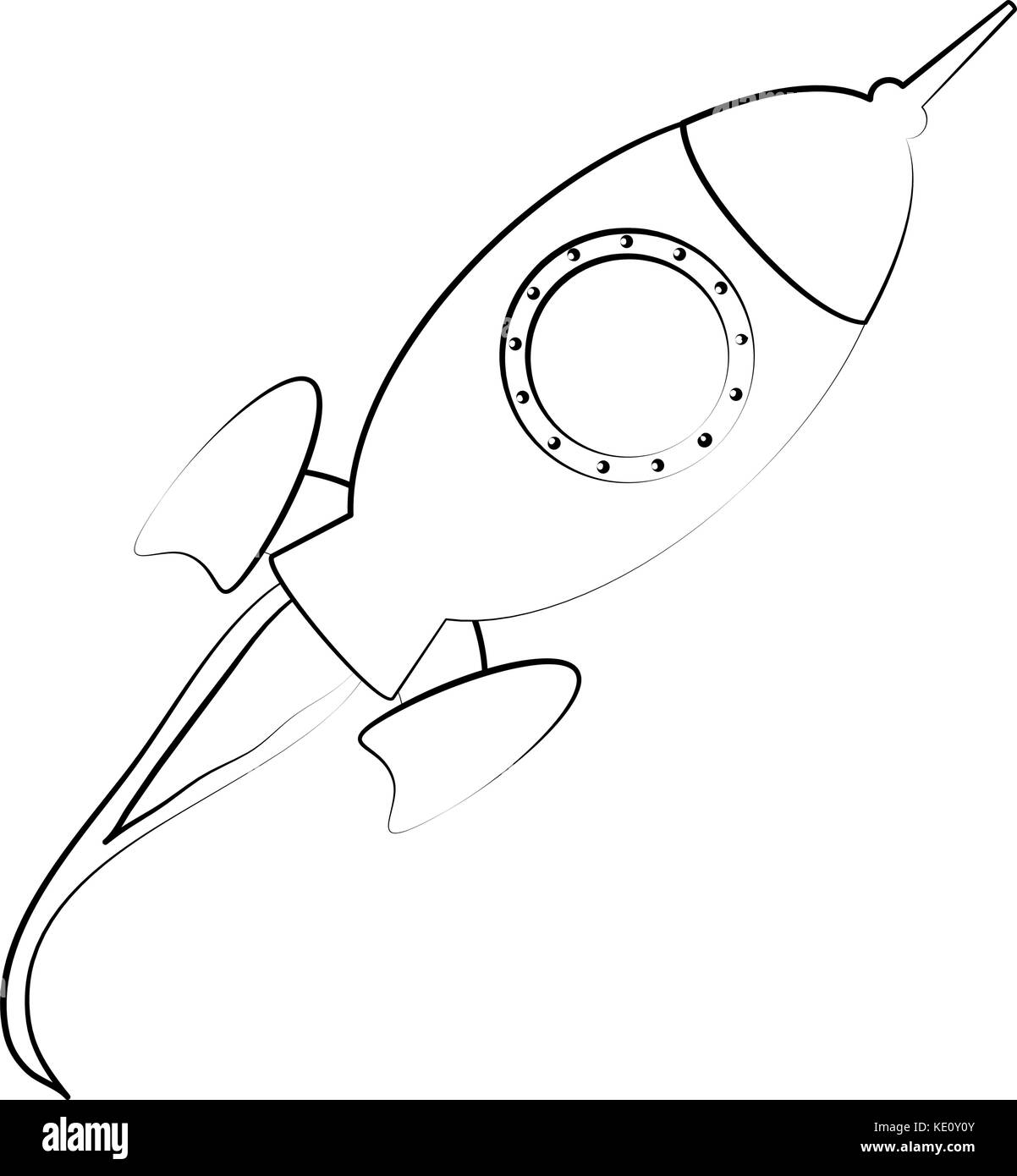 Rocket draw icon spaceship aircraft hi-res stock photography and images ...