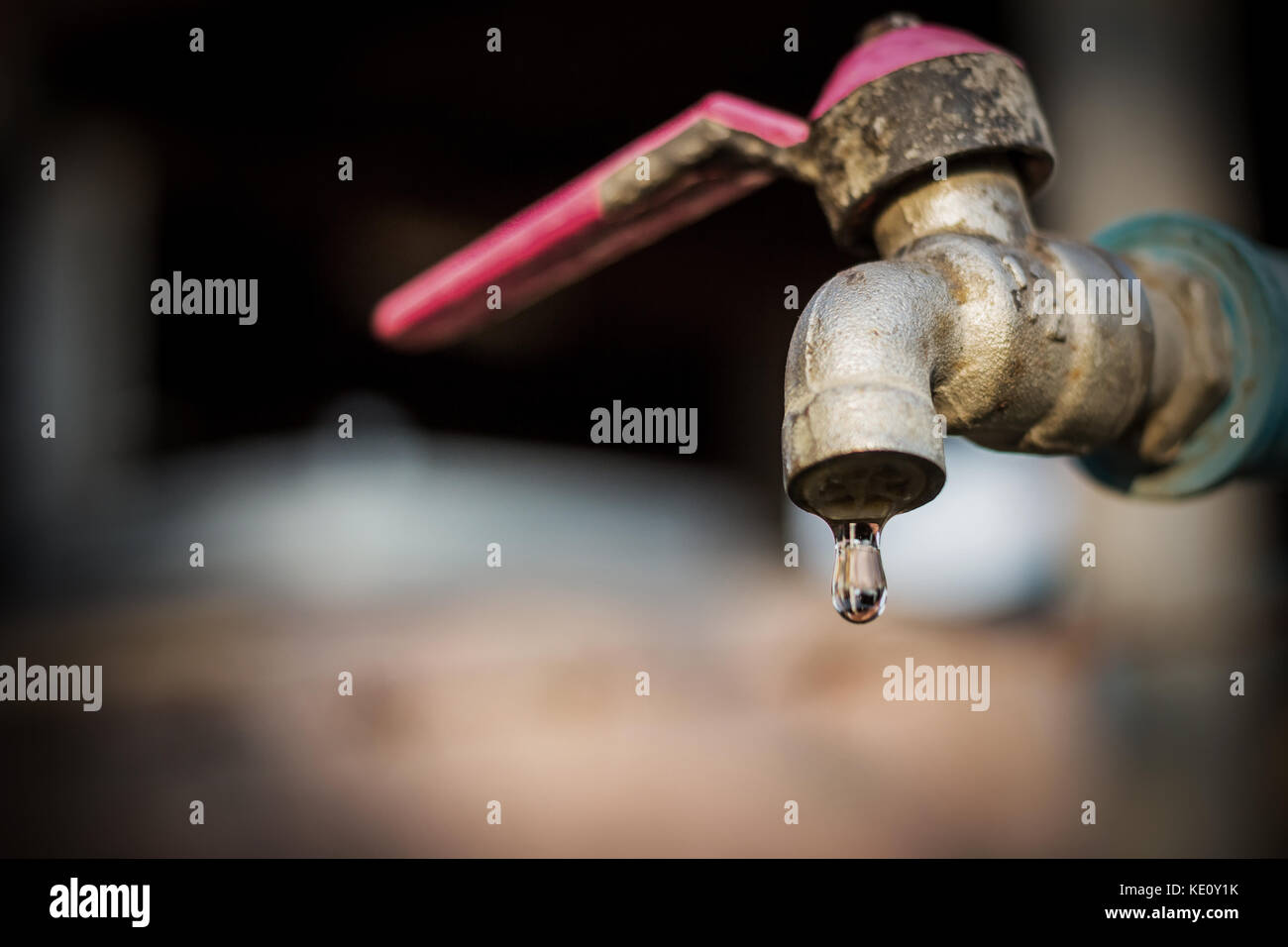 old rusty tap leaking water Stock Photo - Alamy