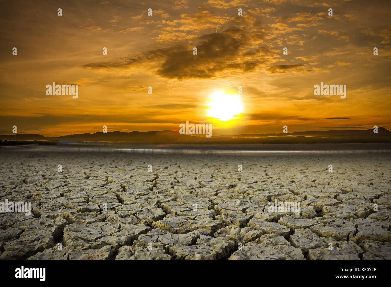 Land soil dry mountain sunset Stock Photo - Alamy