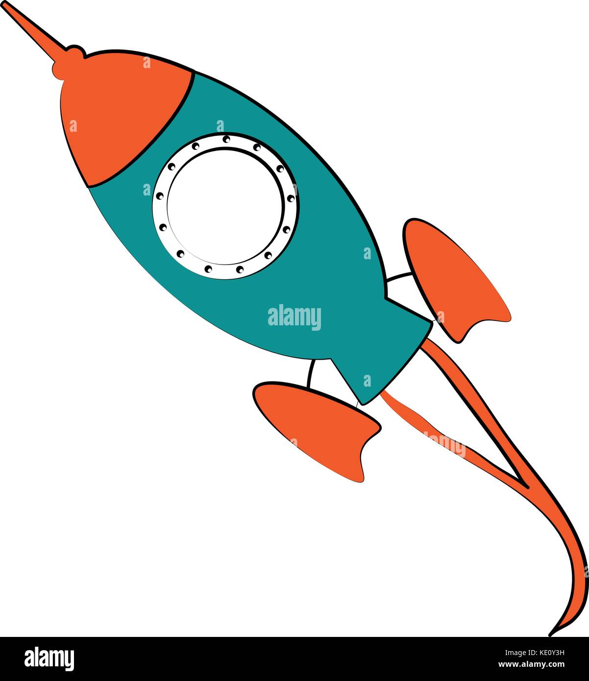 flying rocket icon image Stock Vector Image & Art - Alamy