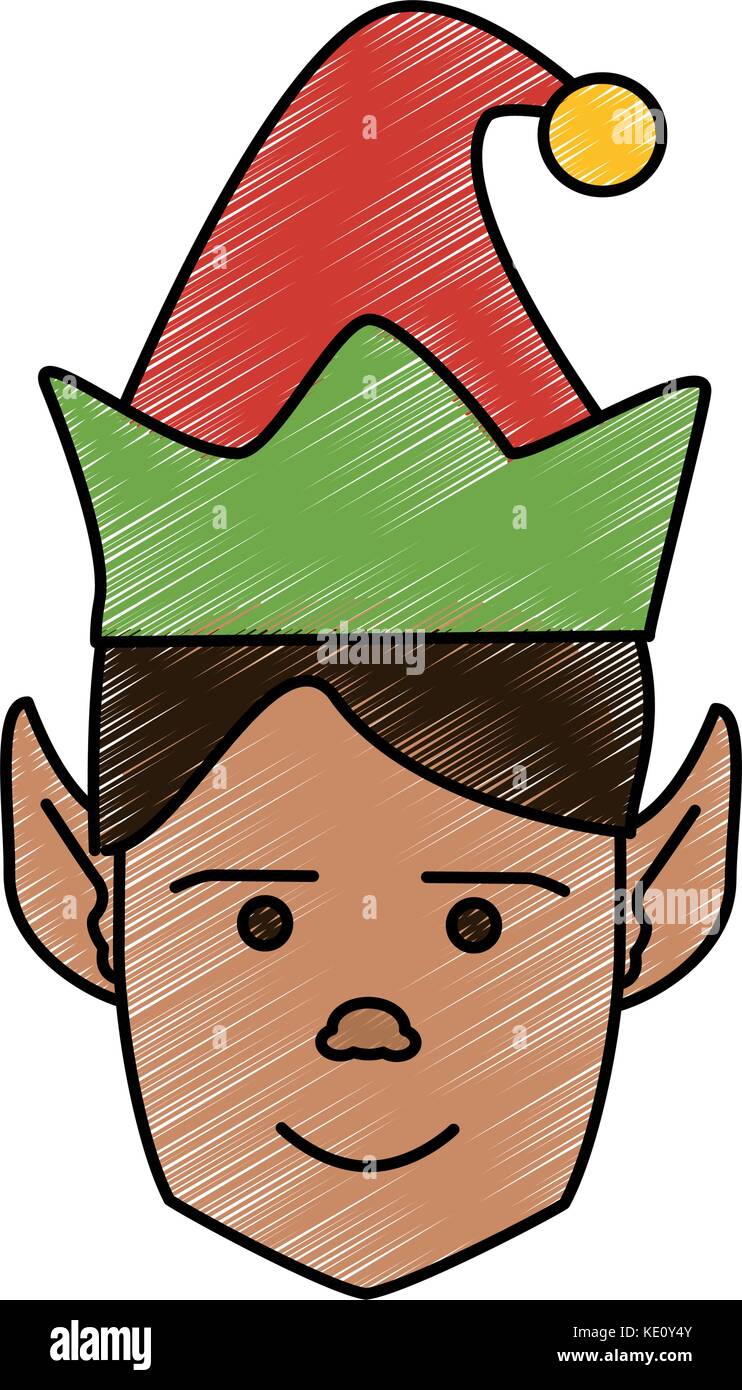 Christmas elf cartoon Stock Vector Image & Art - Alamy