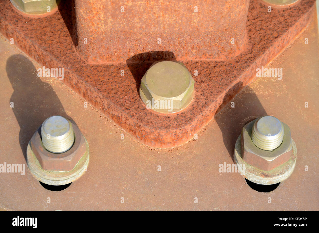 Rusty iron and heavy bolts Stock Photo - Alamy