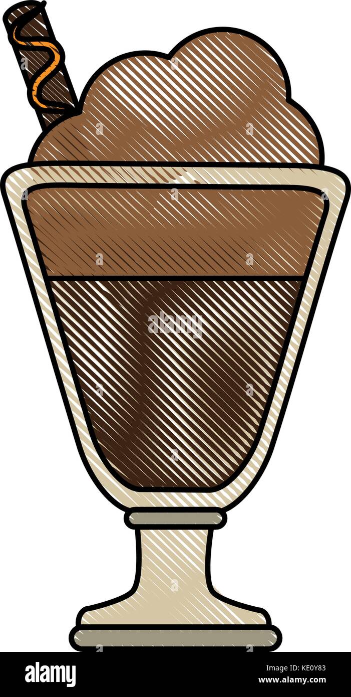 Delicious cold coffee Stock Vector Image & Art - Alamy