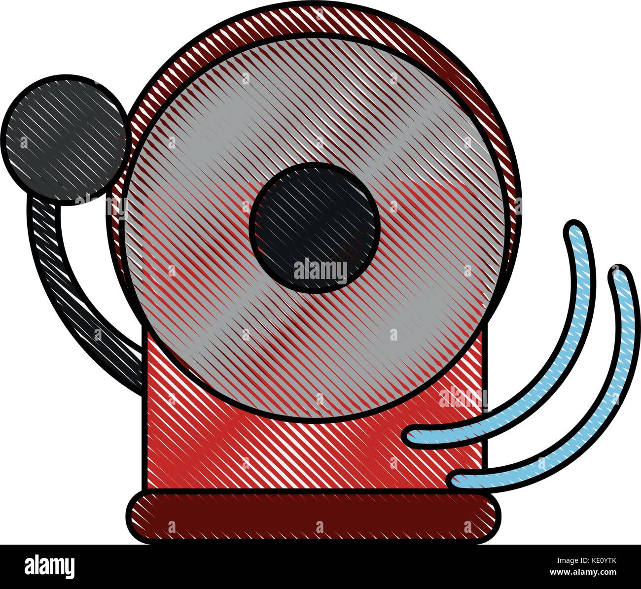 Fire alarm bell Stock Vector Image & Art - Alamy