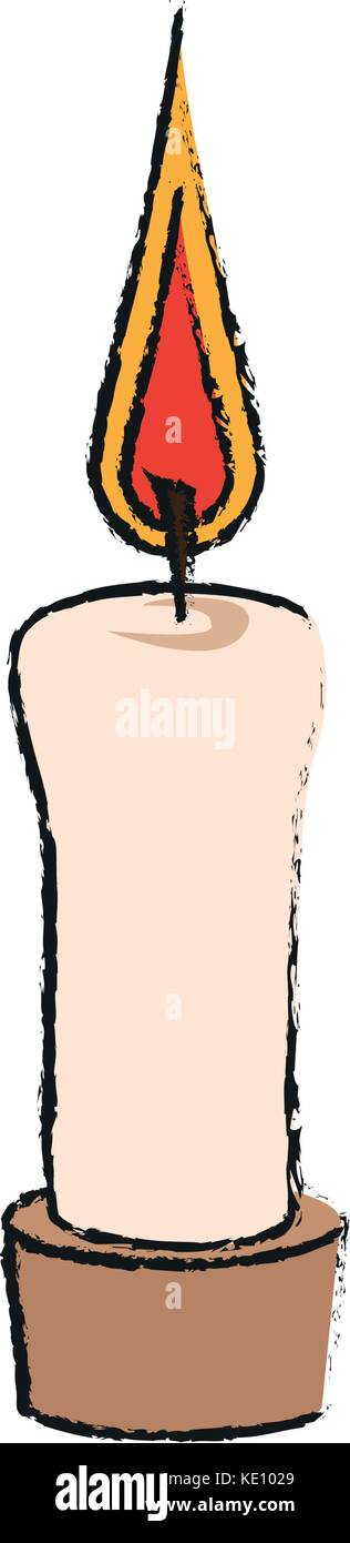Candle flame isolated Stock Vector Image & Art - Alamy