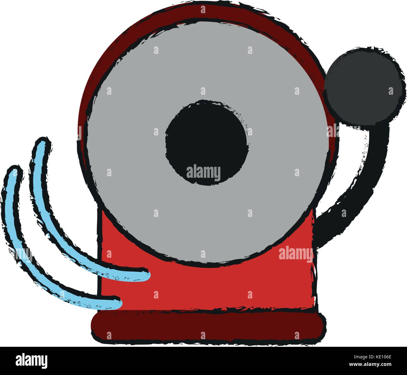Fire alarm bell Stock Vector Image & Art - Alamy