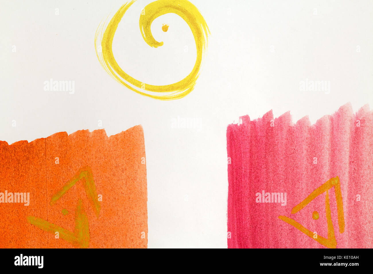 Hand drawn scribble smears Stock Photo - Alamy