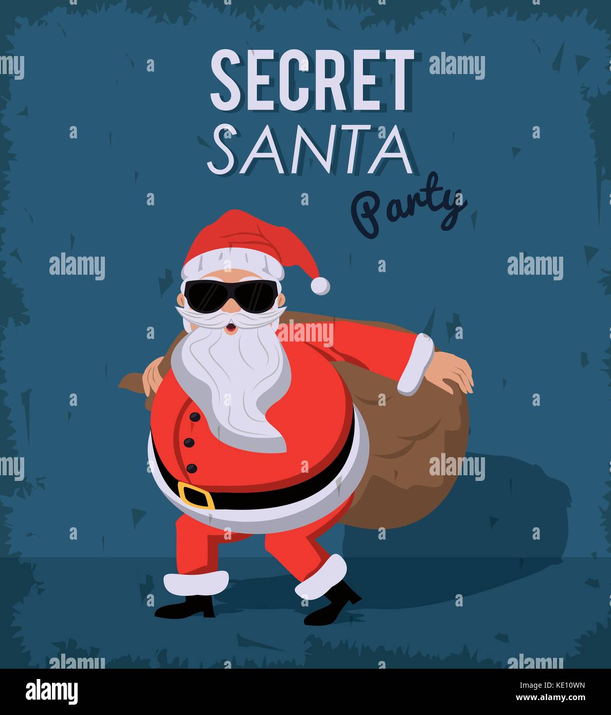 Secret santa cartoon Stock Vector Image & Art - Alamy