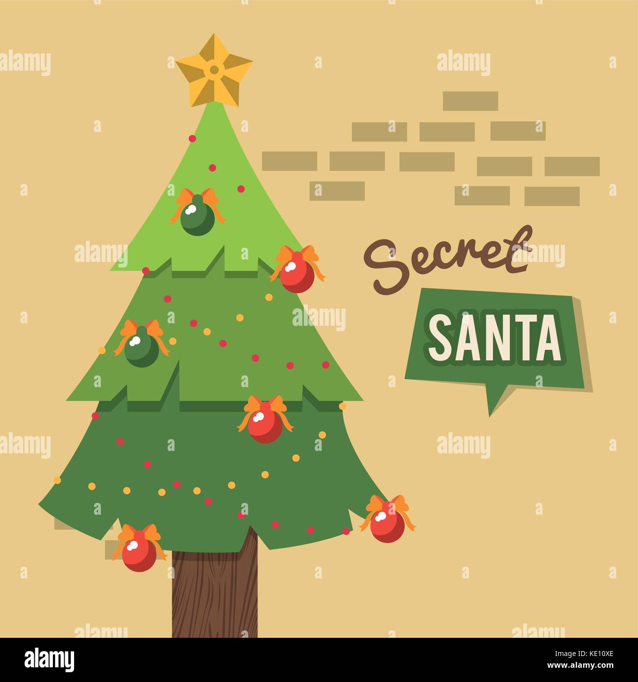 Secret Santa Cartoon Stock Vector Image And Art Alamy