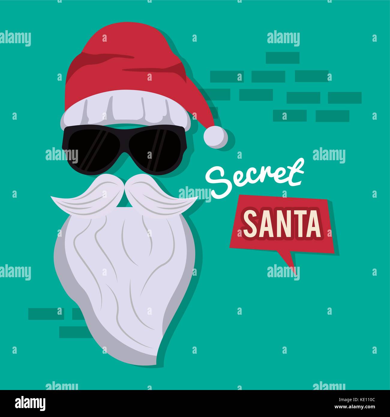 Secret santa cartoon Stock Vector Image & Art - Alamy