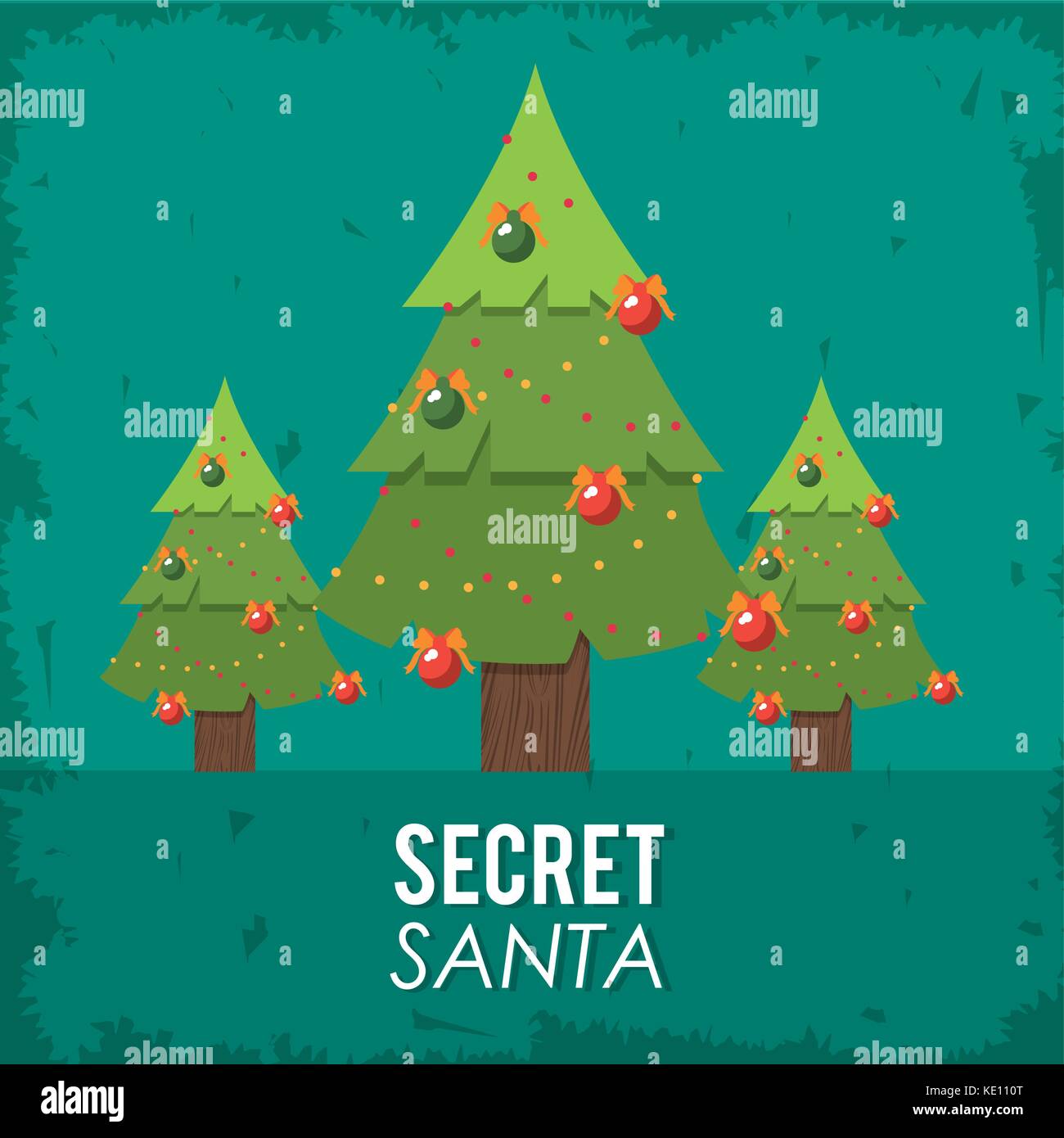 Secret Santa Cartoon Stock Vector Image And Art Alamy