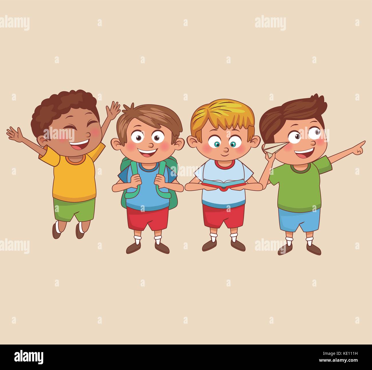 Junior school students Stock Vector Images - Alamy