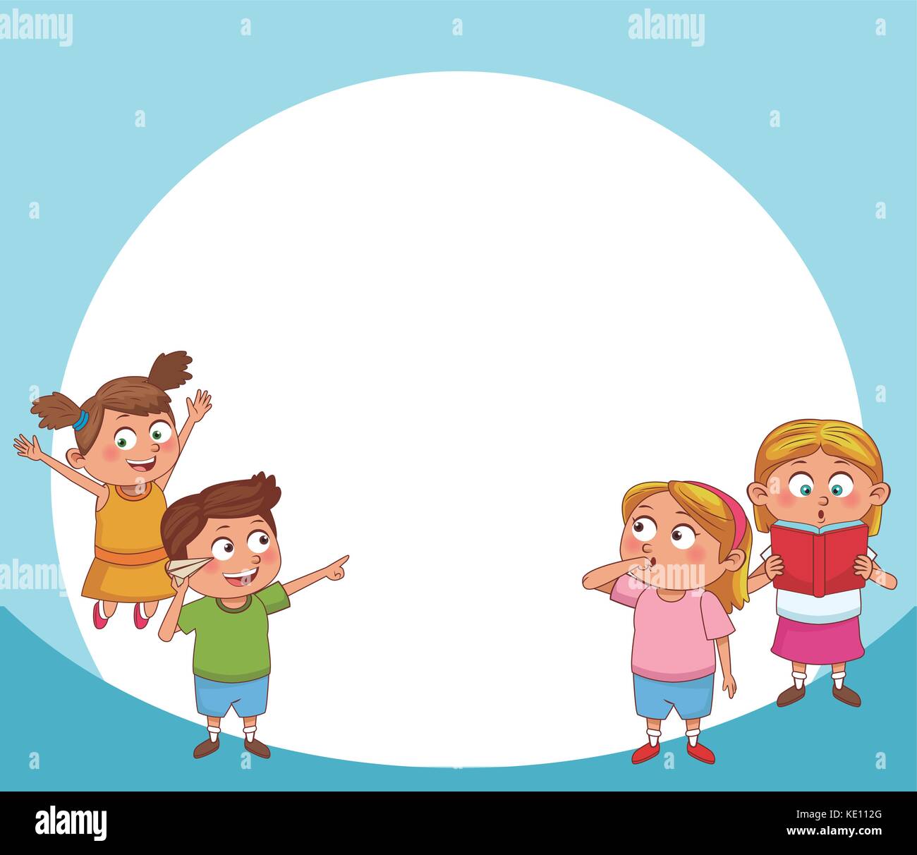 Students kids cartoon Stock Vector Image & Art - Alamy