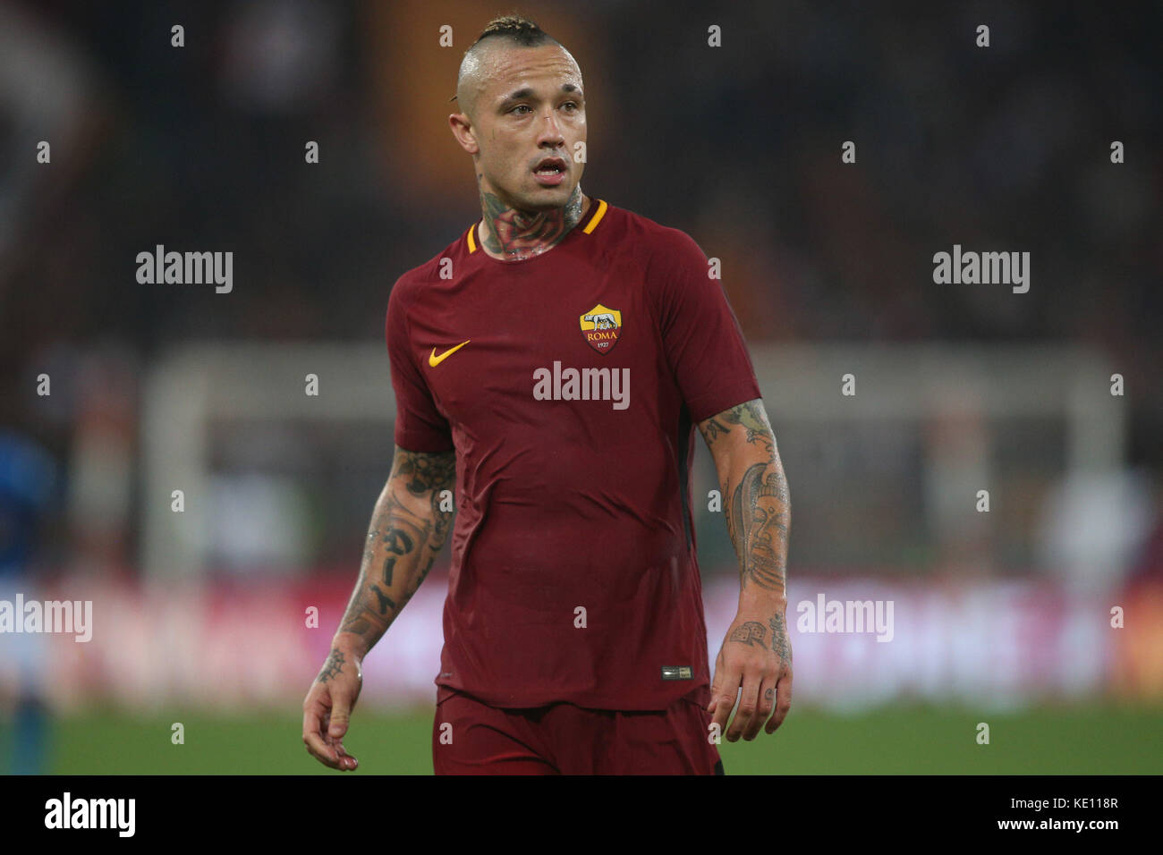 Italy, Rome, october 14 2017: Nainggolan in action during the football ...