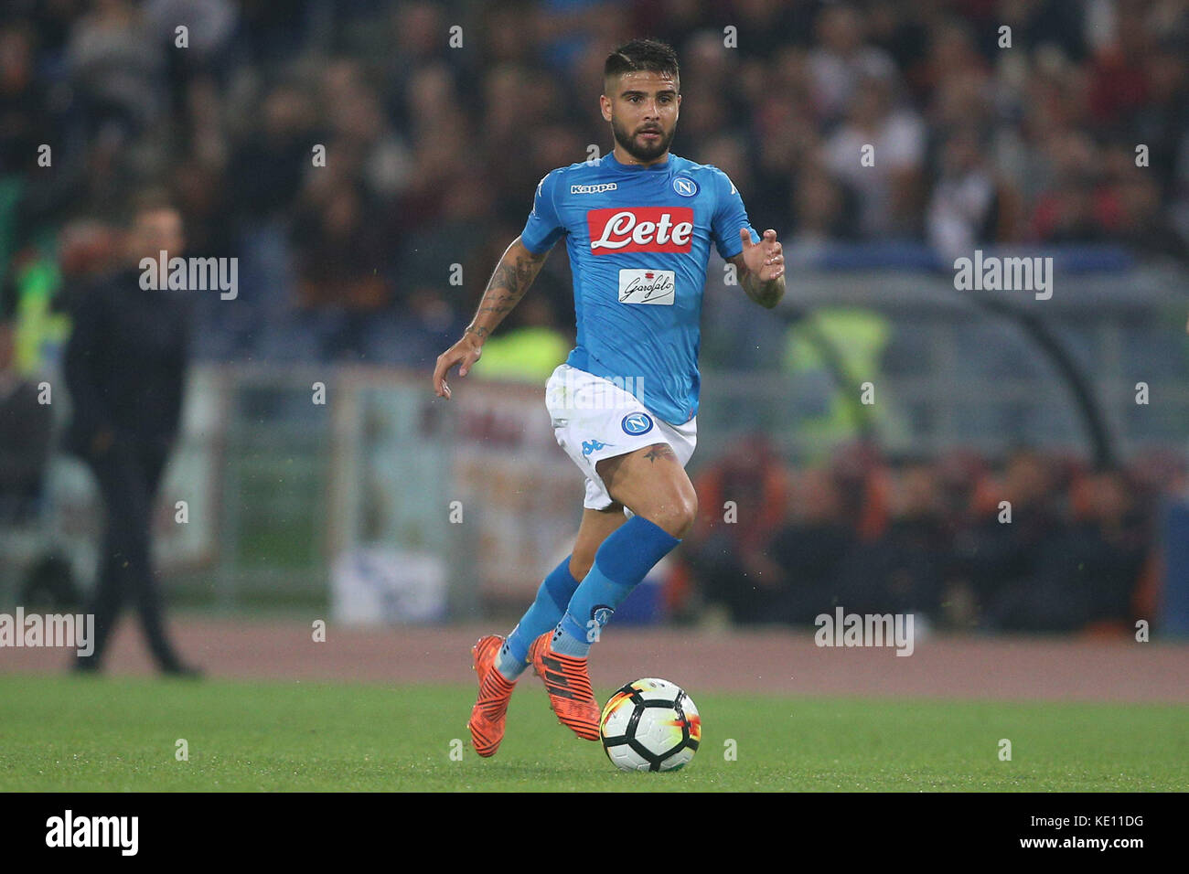 Italy, Rome, october 14 2017: Lorenzo Insigne in action during the ...