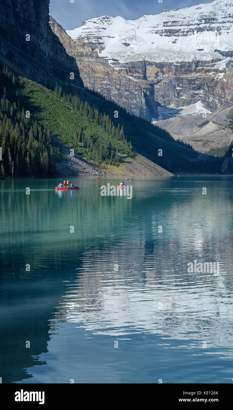 Landscape of beautiful Lake Louise and mountains in Alberta, Canada ...