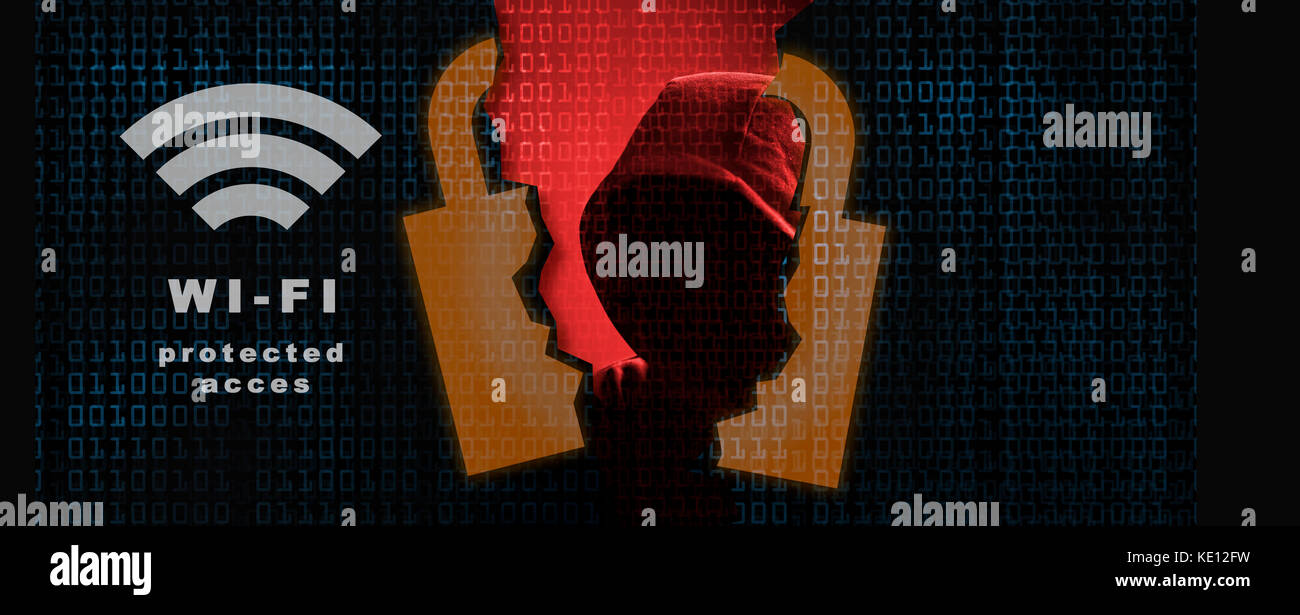 hacked wireless network Stock Photo - Alamy