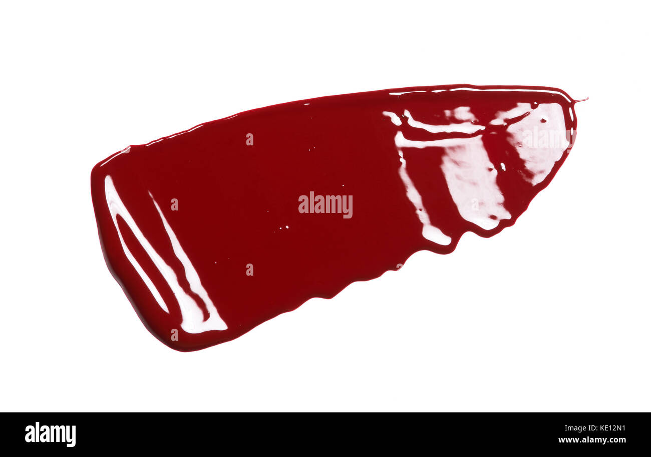 cosmetic products smear paint of crushed cosmetic on a white background ...