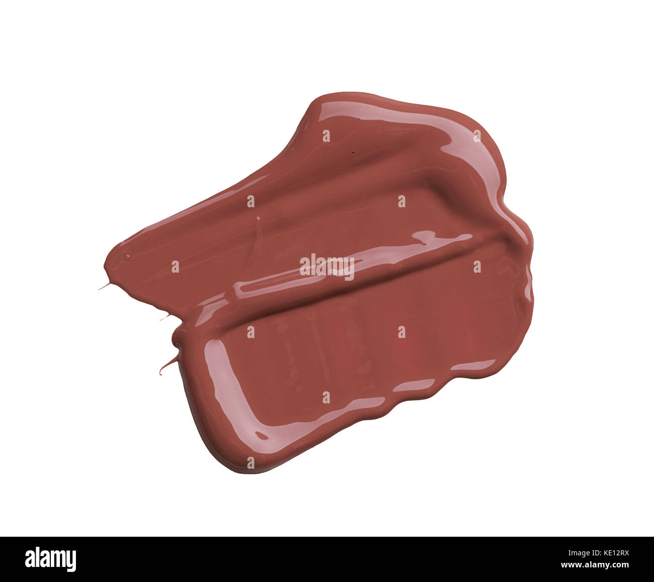 smear paint of cosmetic products on a white background Stock Photo - Alamy