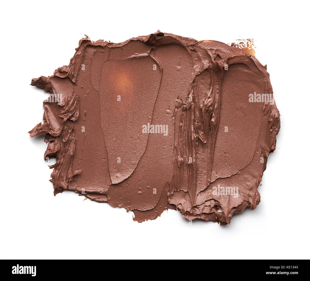 cosmetic products smear paint of crushed cosmetic on a white background ...