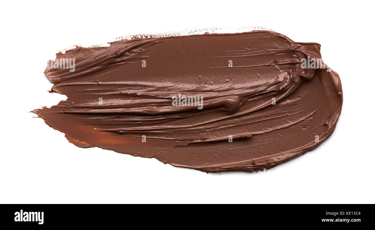 cosmetic products smear paint of crushed cosmetic on a white background ...