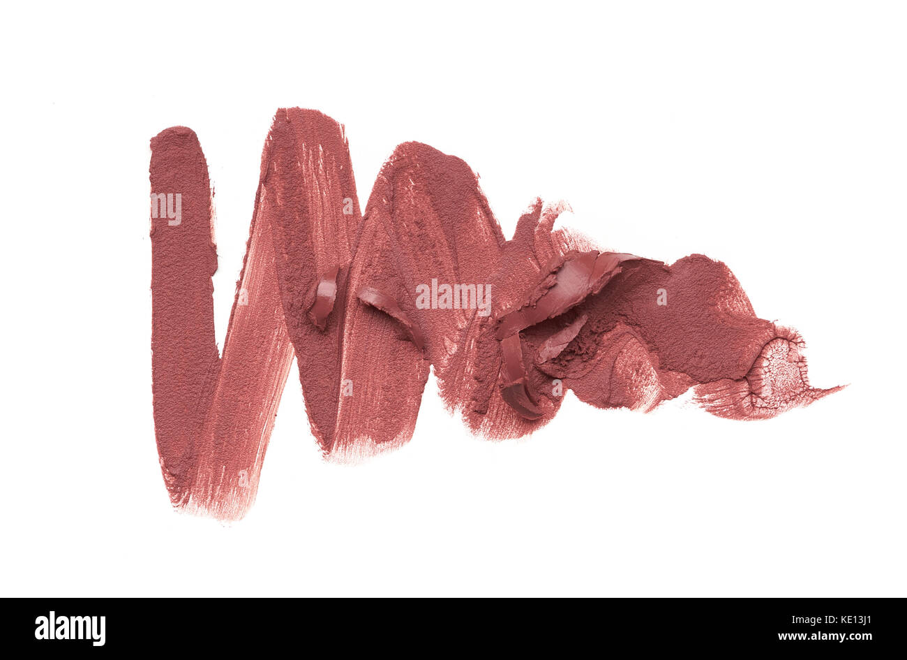 cosmetic products smear paint of crushed cosmetic on a white background ...