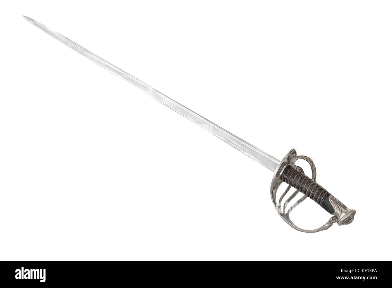 Sword of Belgian officer with engraving on blade (for king and ...