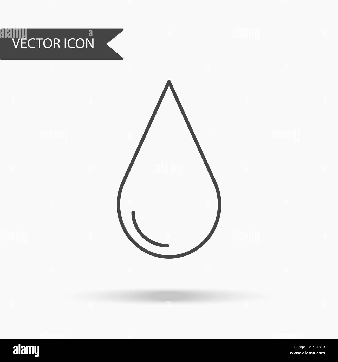 Modern and simple flat vector illustration. Water drop icon. Image for ...