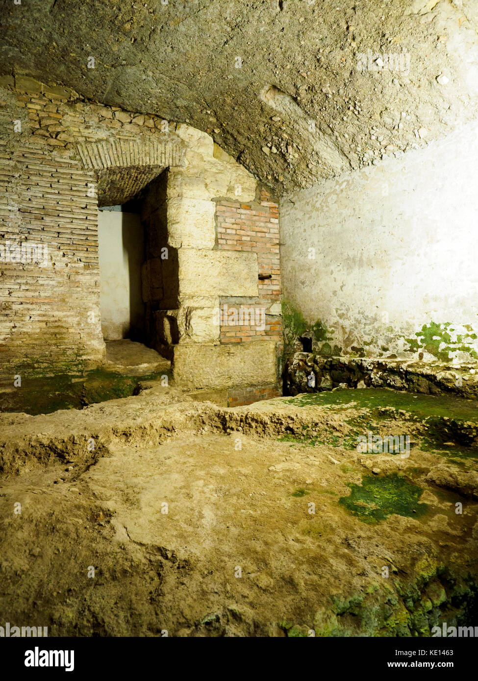 Ruins of the Theatre of Balbus, an ancient Roman structure in the ...