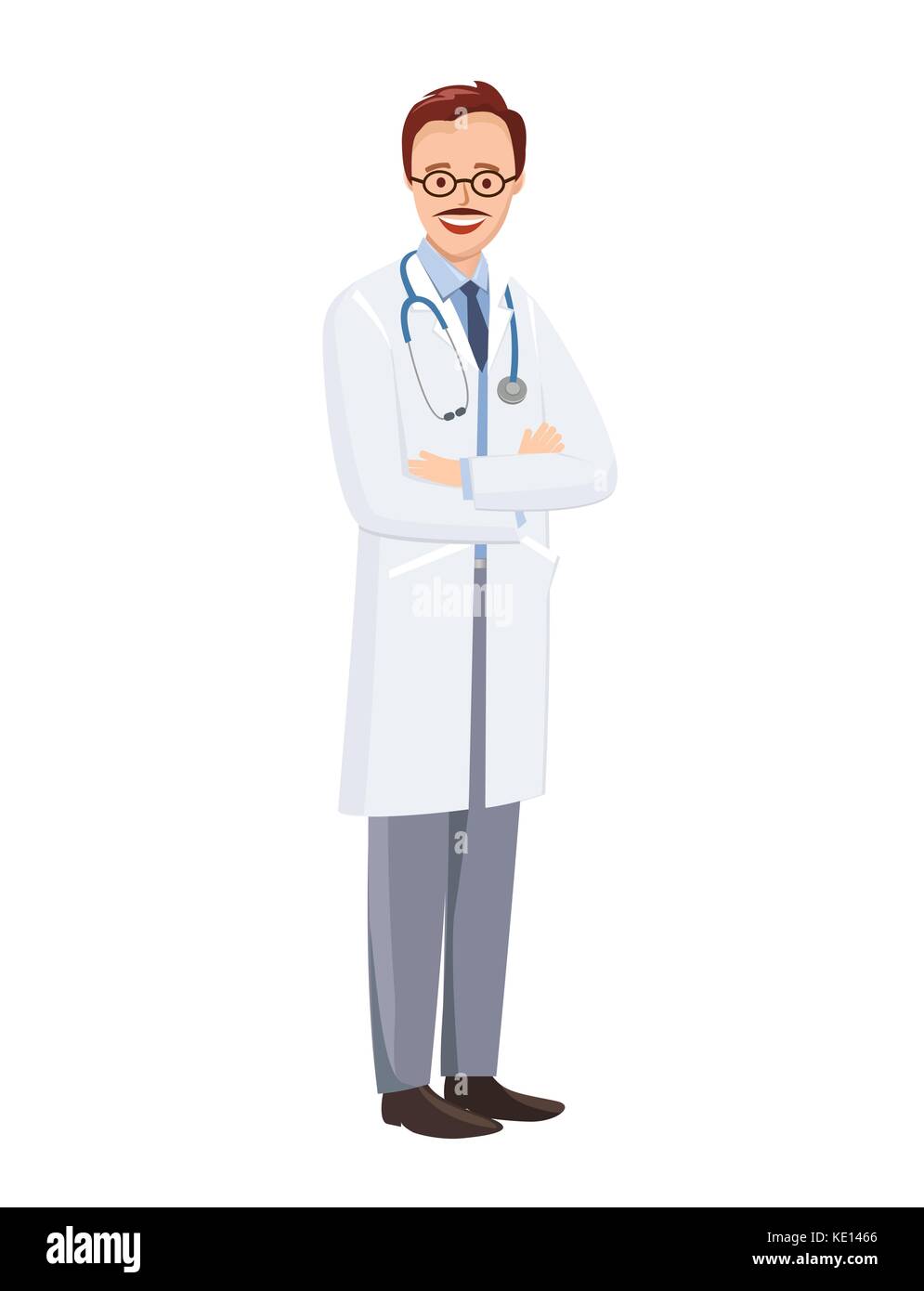 Doctor isolated on white background Stock Vector Image & Art - Alamy