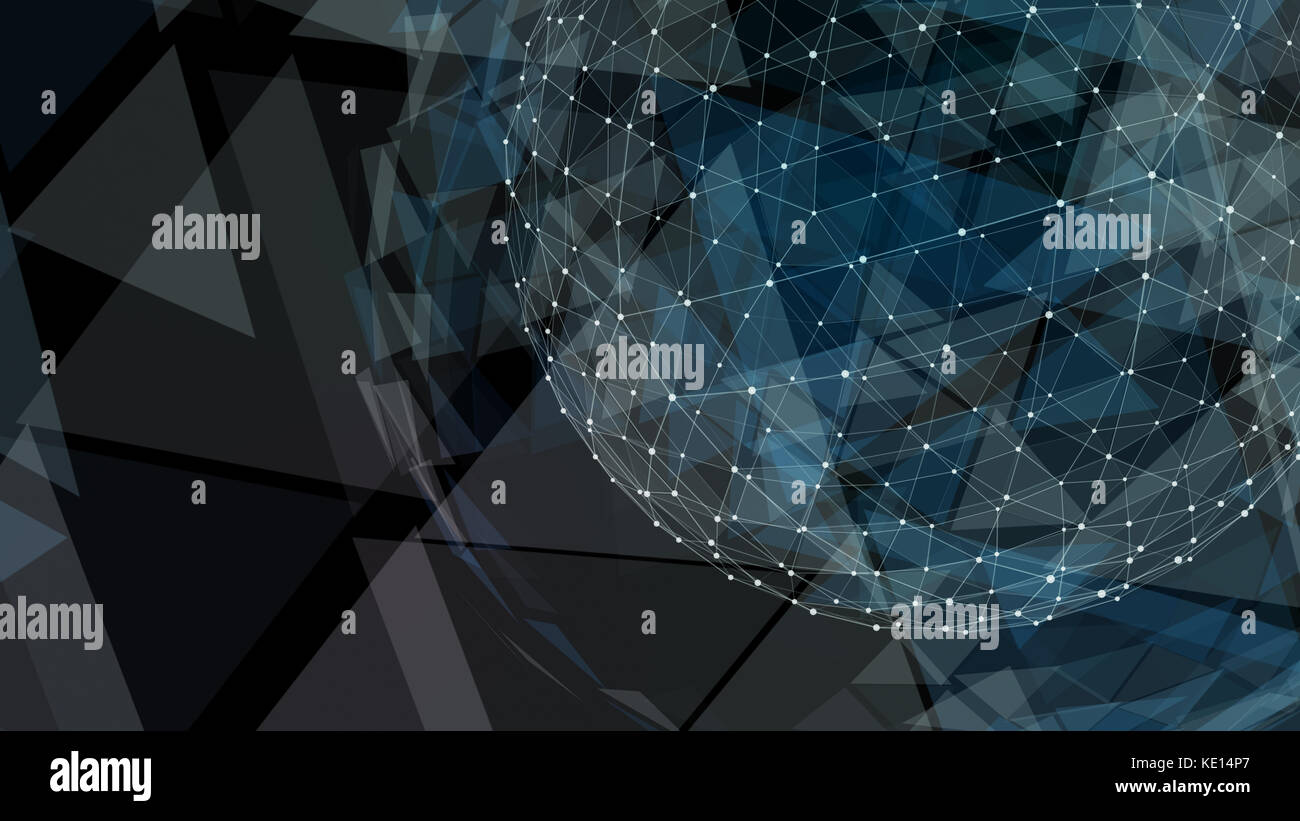 Abstract map of the global telecommunications network Stock Photo - Alamy