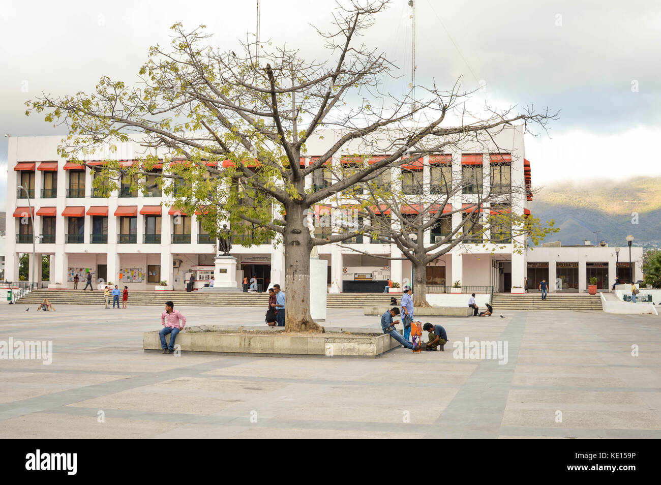 Tuxtla Gutierrez, Mexico - January 15, 2015: People stroll the huge ...