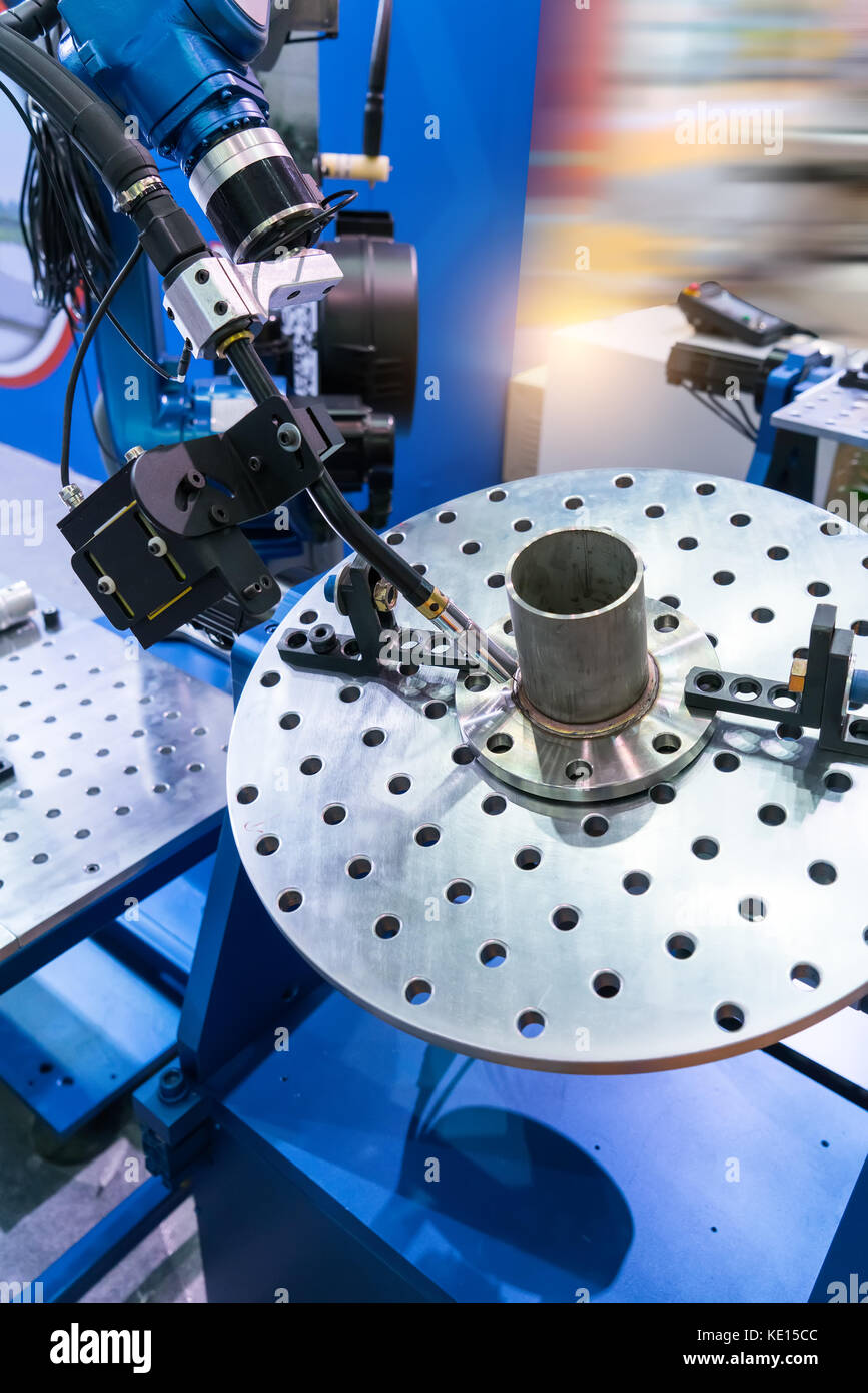 robotic machine tool in industrial manufacture plant,Smart factory ...