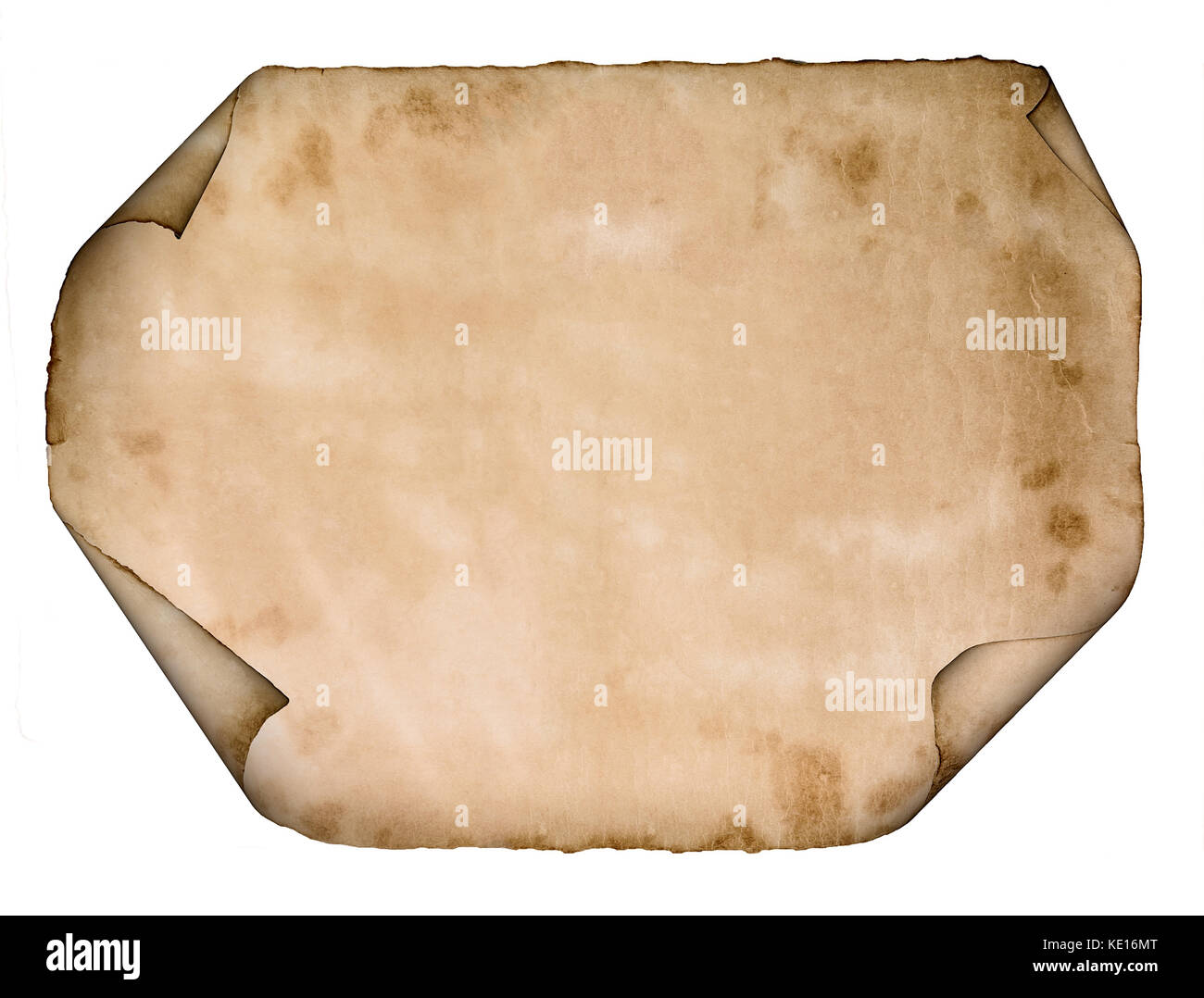 Parchment on table Cut Out Stock Images & Pictures - Alamy
