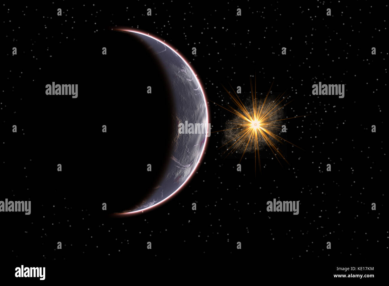 Planet 9 At The Edge Of Our Solar System Stock Photo - Alamy