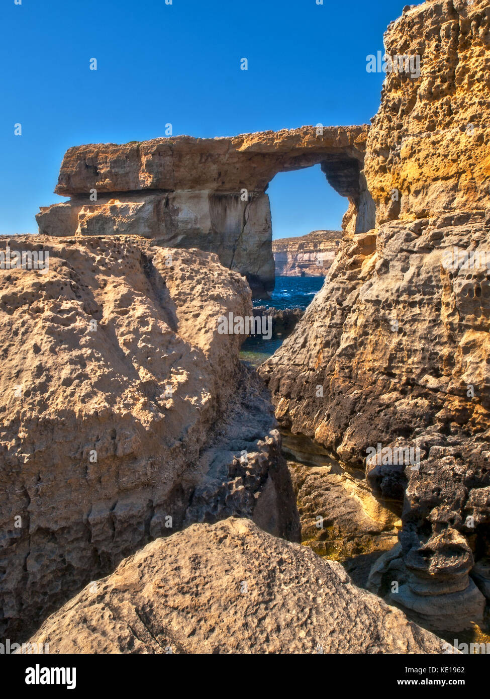 The Azure Window is a unique massive geologic formation in Gozo in ...