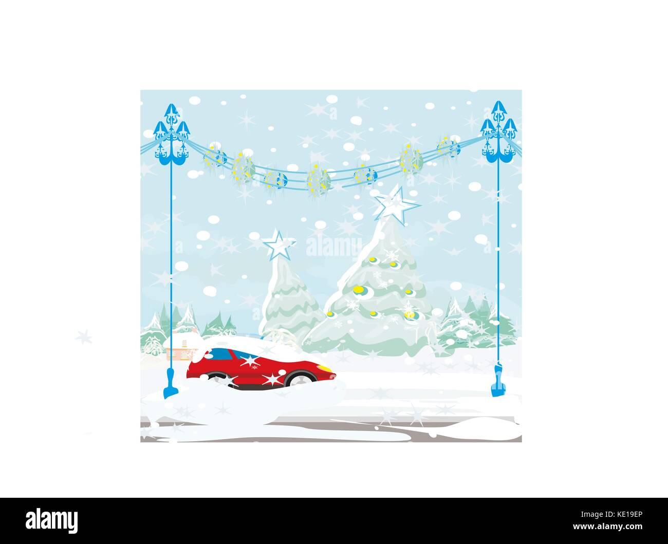 Stuck vehicle Stock Vector Images - Alamy