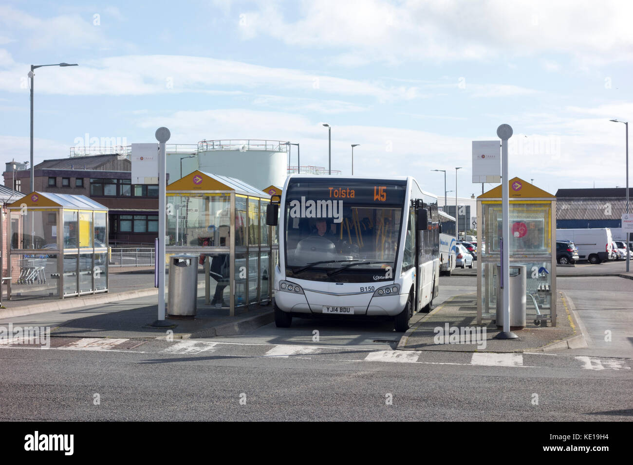 Stornoway Bus Station, Isle of Lewis, Western Isles, Outer Hebrides ...