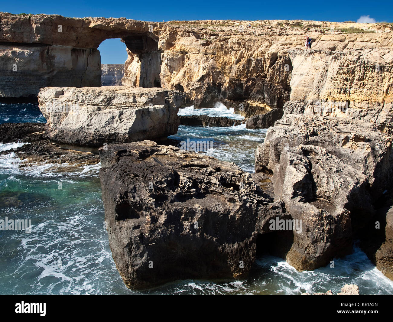 The Azure Window is a unique massive geologic formation in Gozo in ...