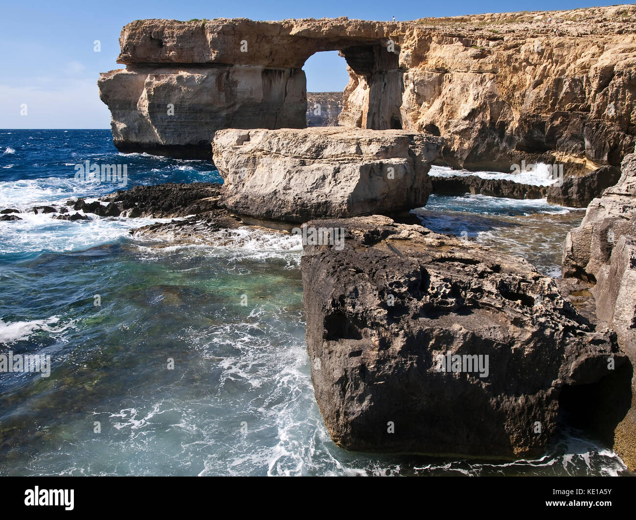 The Azure Window is a unique massive geologic formation in Gozo in ...