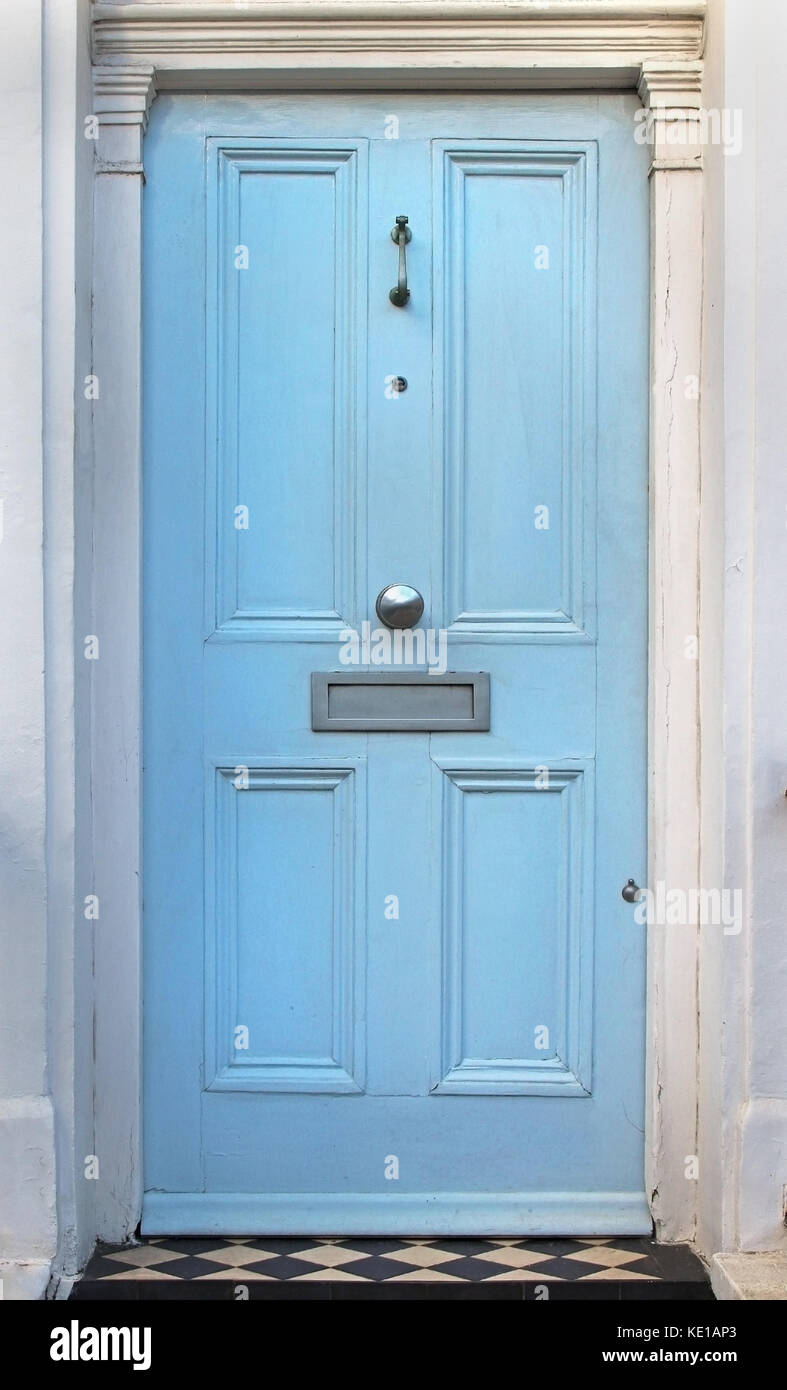 Closed residential house entrance front door exterior Stock Photo - Alamy