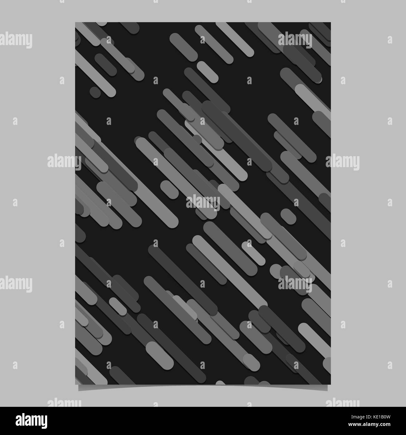 Modern seamless chaotic rounded diagonal stripe background pattern card background template ...