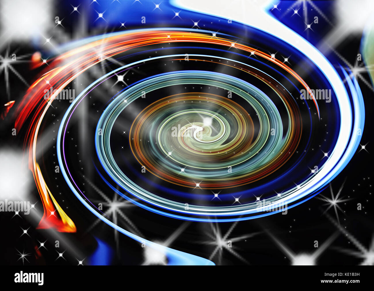 Pretty colorful abstract spiral for fantasy creative Stock Photo - Alamy