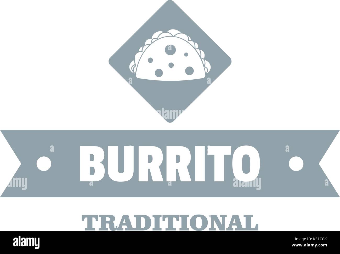 Burrito logo, simple gray style Stock Vector Image & Art - Alamy