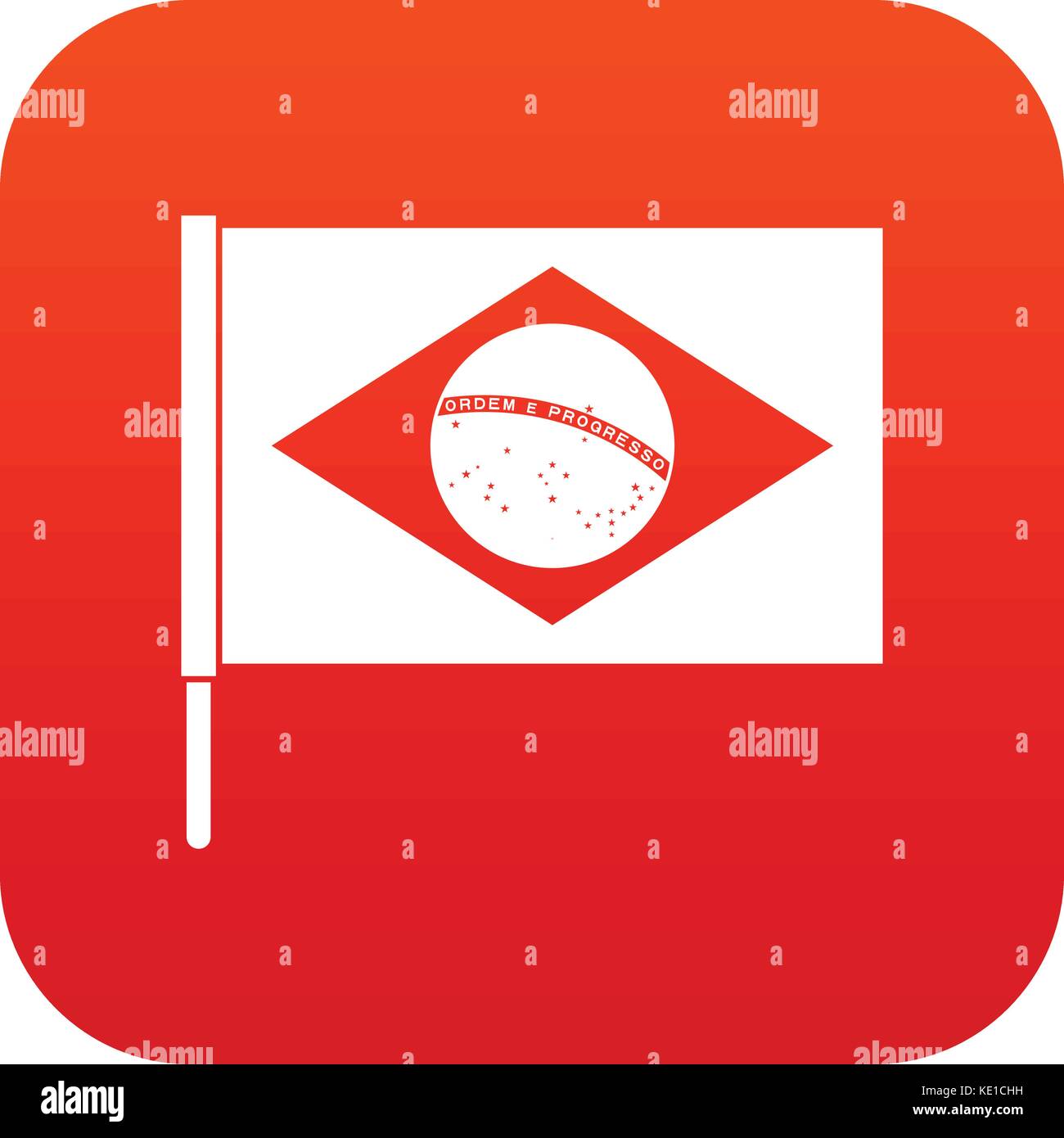 Brazilian red flag Stock Vector Images - Alamy