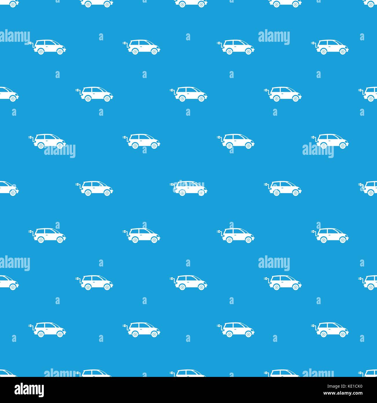 Electric car pattern seamless blue Stock Vector Image & Art - Alamy