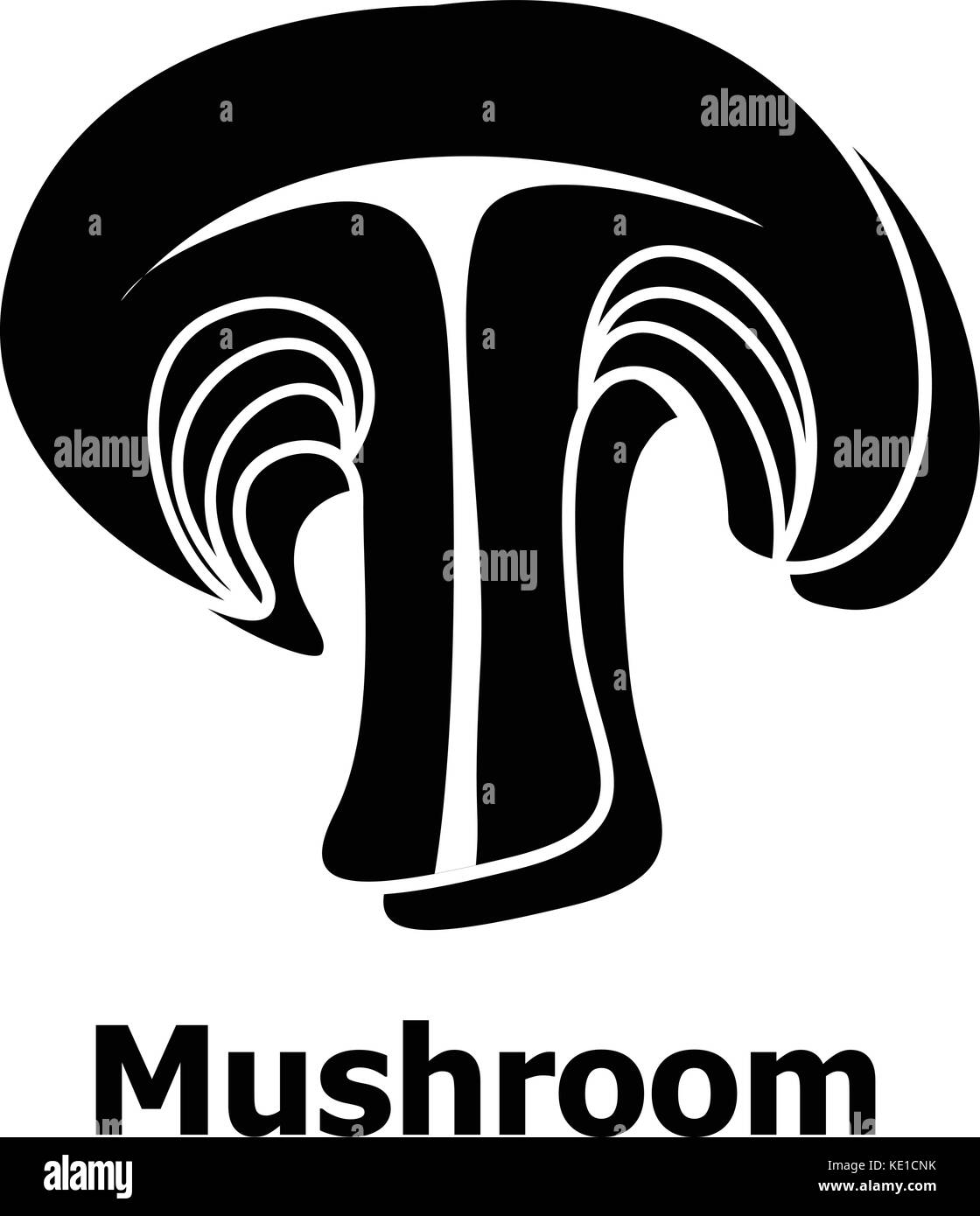 Mushroom icon, simple black style Stock Vector Image & Art - Alamy