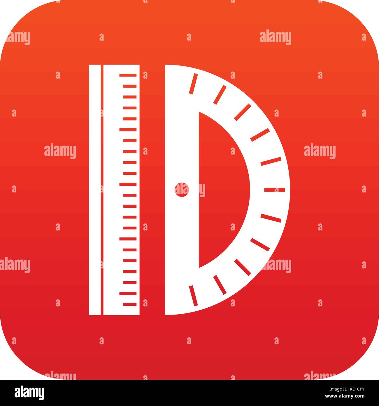 Line icon digital red Stock Vector Image & Art - Alamy